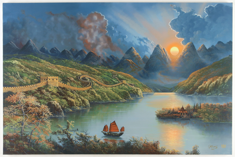 Jesse Barnes "Beyond The Wall" LE 2008 Beijing Olympics 24x36 Giclee on ...