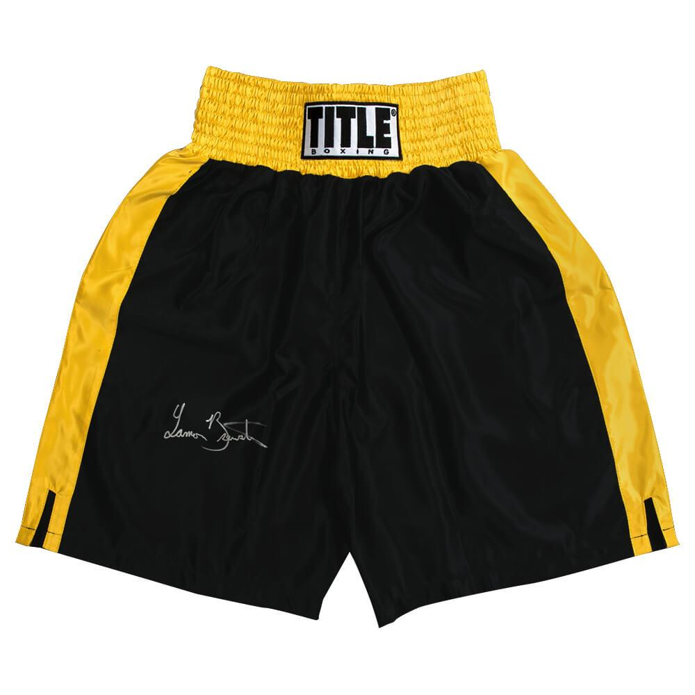 Lamon Brewster Signed Title Boxing Trunks (Schwartz) | Pristine Auction