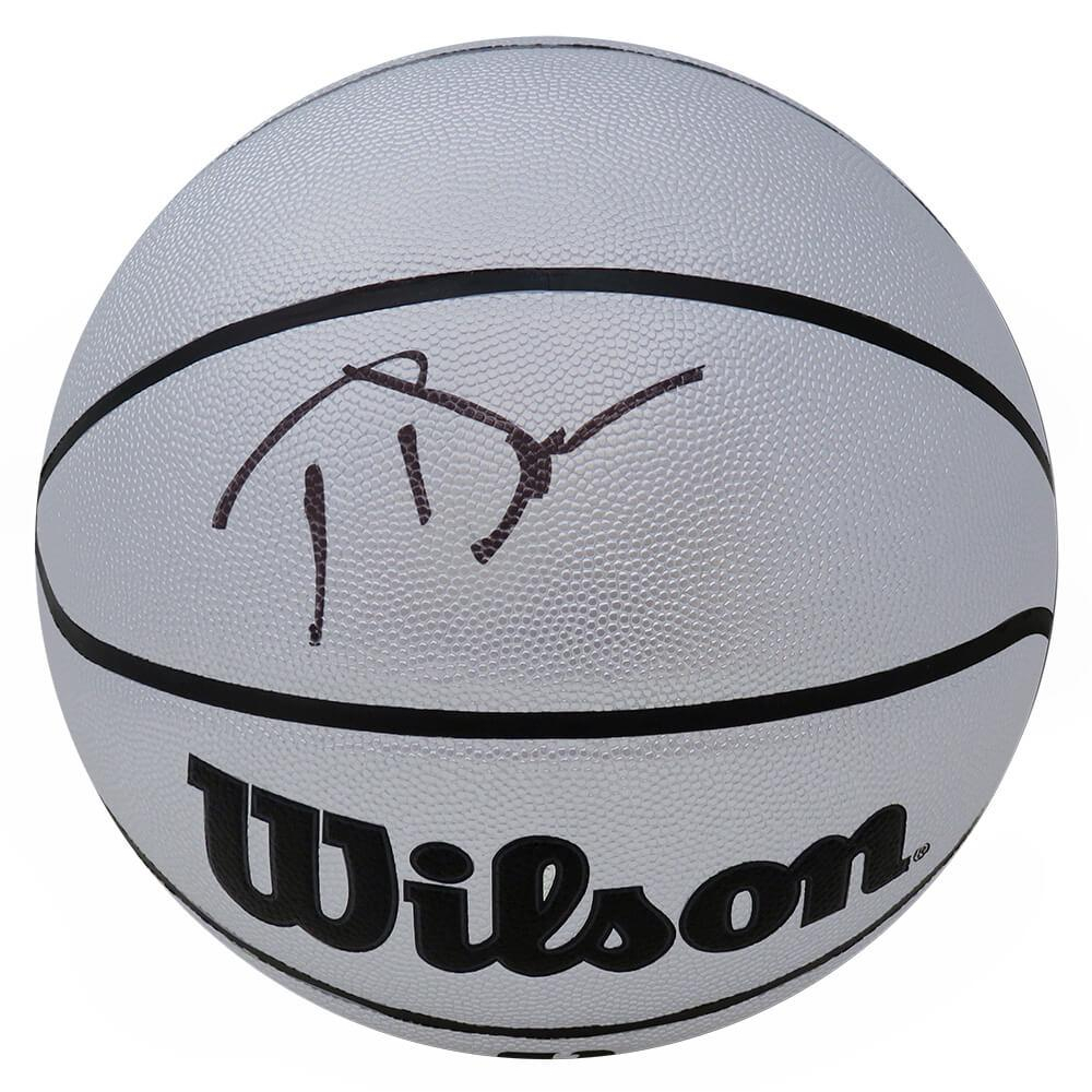 Joe Dumars Signed Silver 75th Anniversary Logo NBA Basketball (Schwartz ...