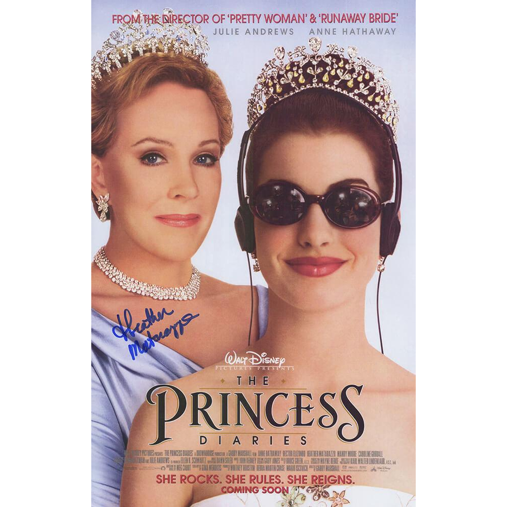 Heather Matarazzo Signed "The Princess Diaries" 11x17 Movie Poster ...