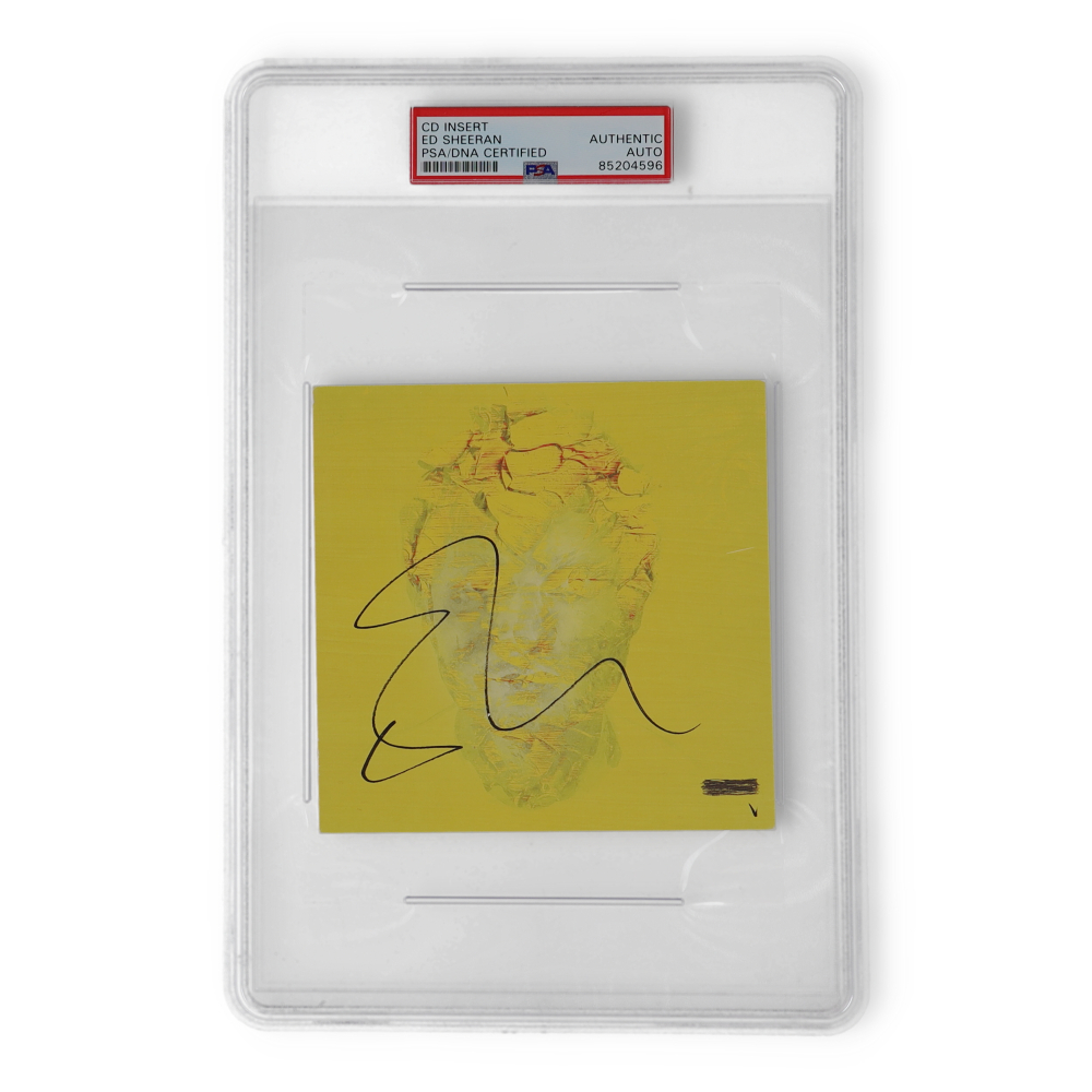 Ed Sheeran Signed "Subtract" CD Cover (PSA) | Pristine Auction