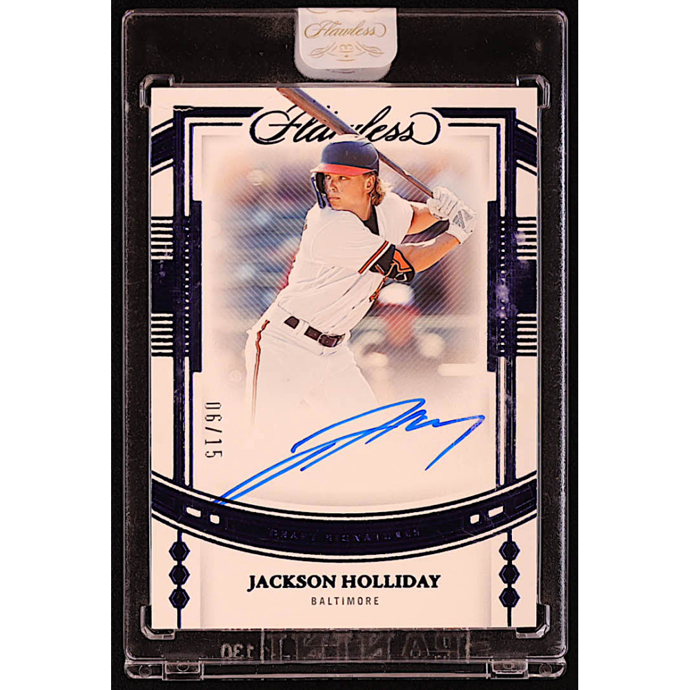 Jackson Holliday 2023 Flawless Draft Signatures Blue #DSJH RC #6/15 ...