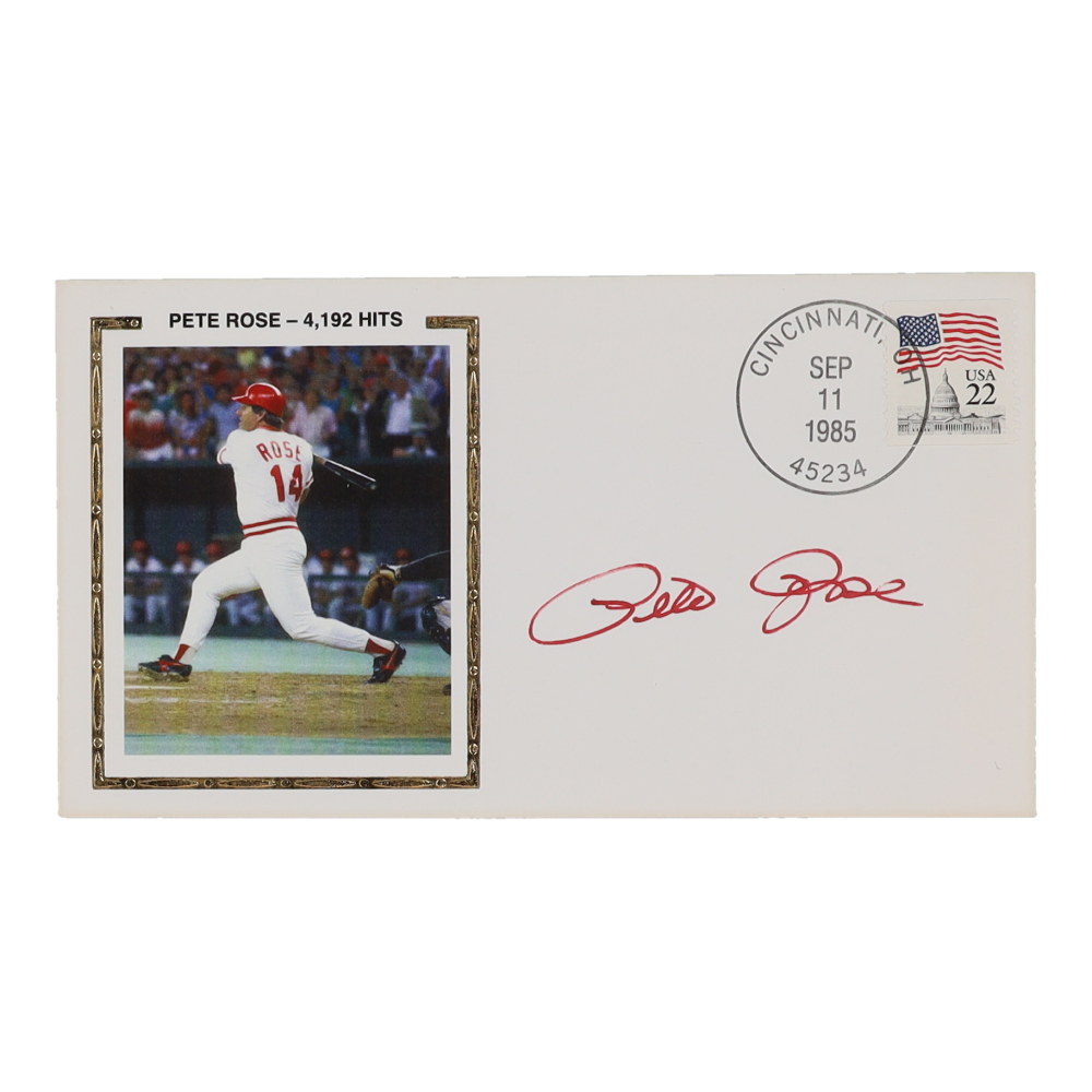 Pete Rose Signed 1985 FDC Envelope (PSA) | Pristine Auction