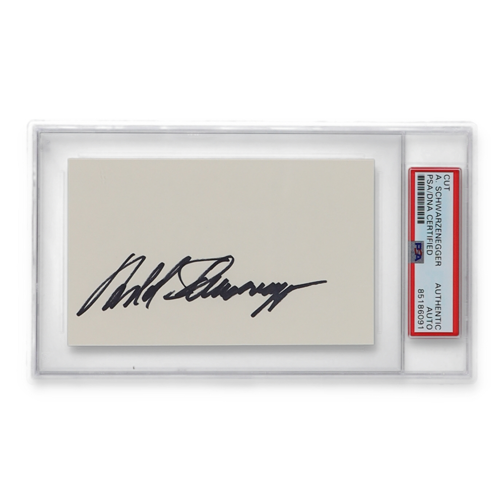 Arnold Schwarzenegger Signed Cut (PSA) | Pristine Auction