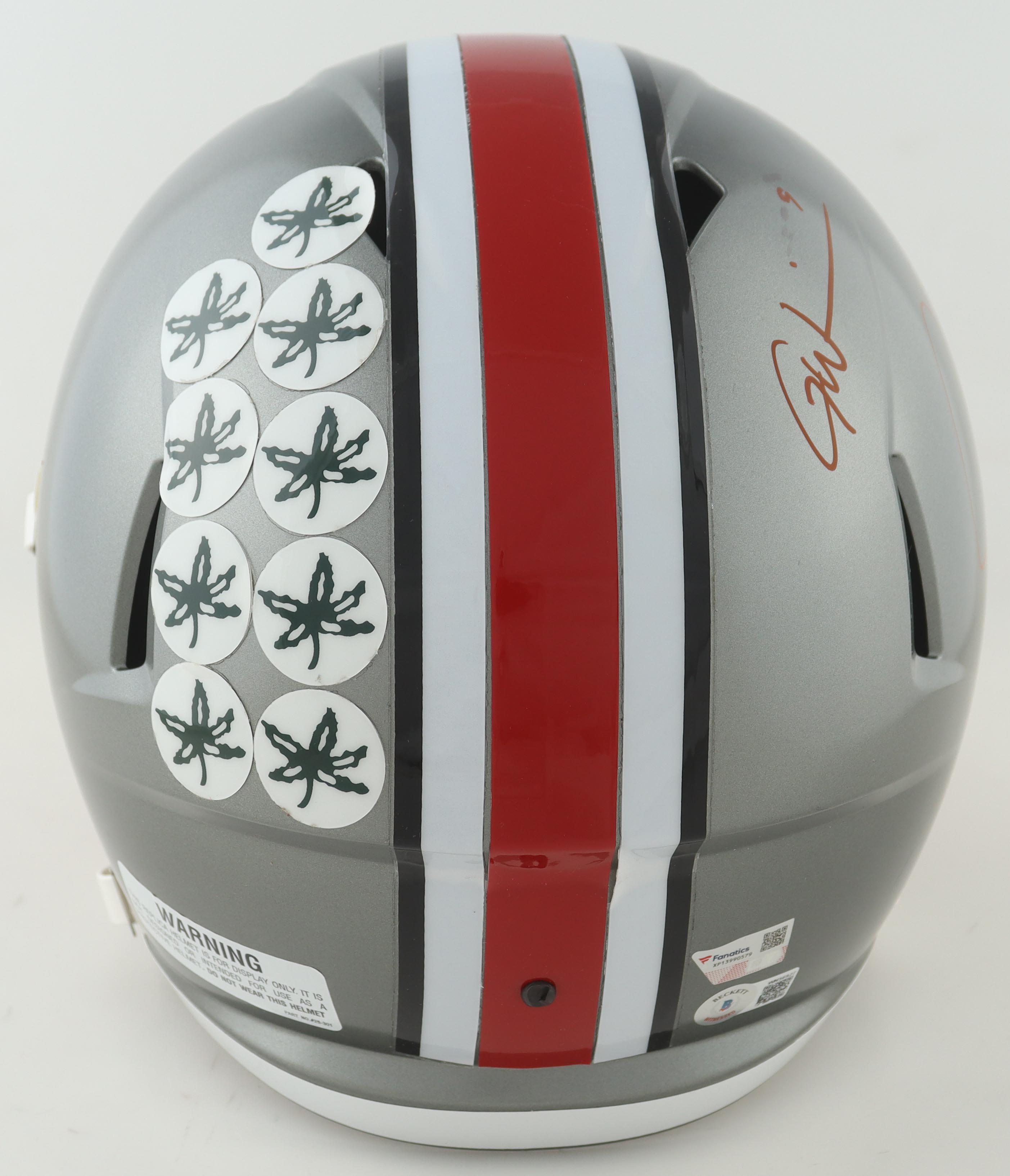 Chris Olave & Garrett Wilson Signed Ohio State Buckeyes Full-Size Speed ...