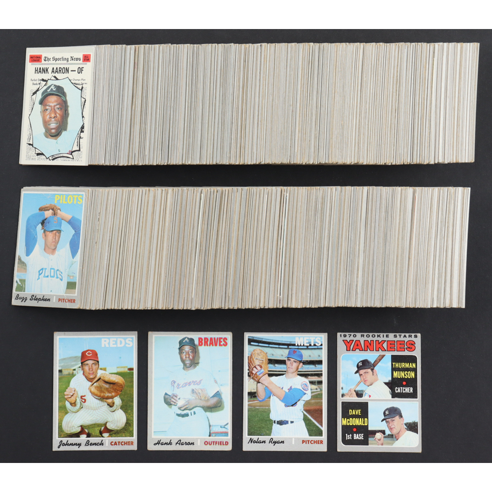 1970 Topps Baseball Complete Set (720) Cards with Nolan Ryan #712, Hank ...