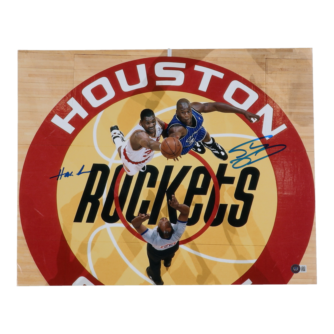 Shaquille O'Neal & Hakeem Olajuwon Signed 16x20 Photo (Beckett ...