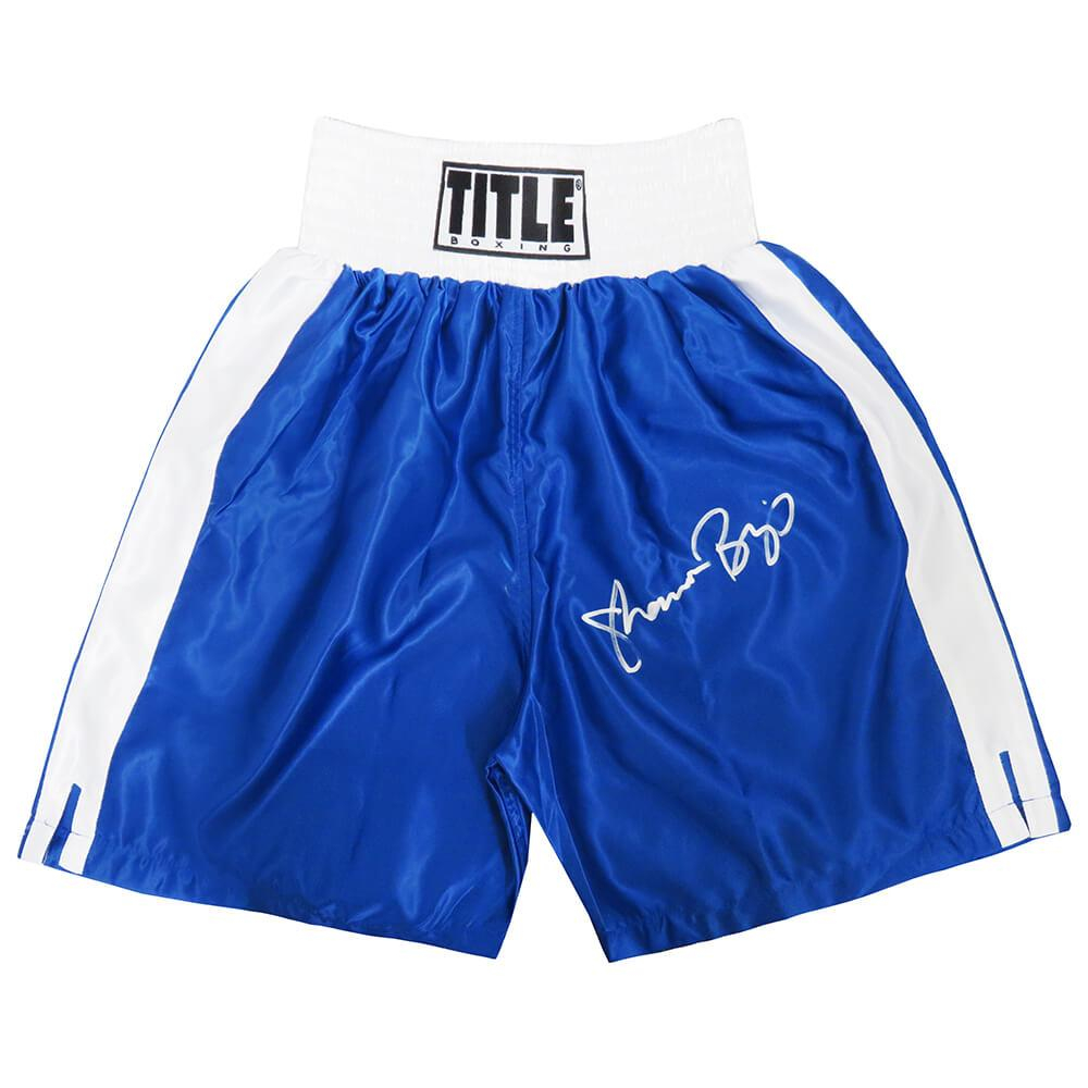 Shannon Briggs Signed Title Boxing Trunks (Schwartz) | Pristine Auction