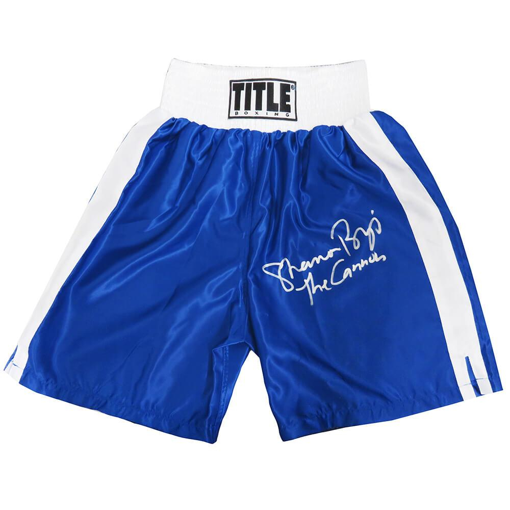 Shannon Briggs Signed Title Boxing Trunks Inscribed "The Cannon ...