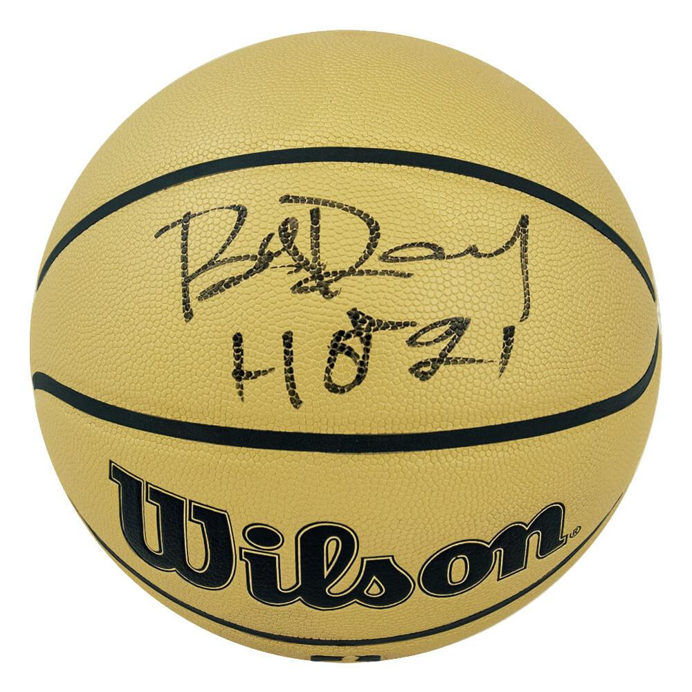 Bob Dandridge Signed NBA Gold Basketball Inscribed "HOF 21" (Schwartz ...