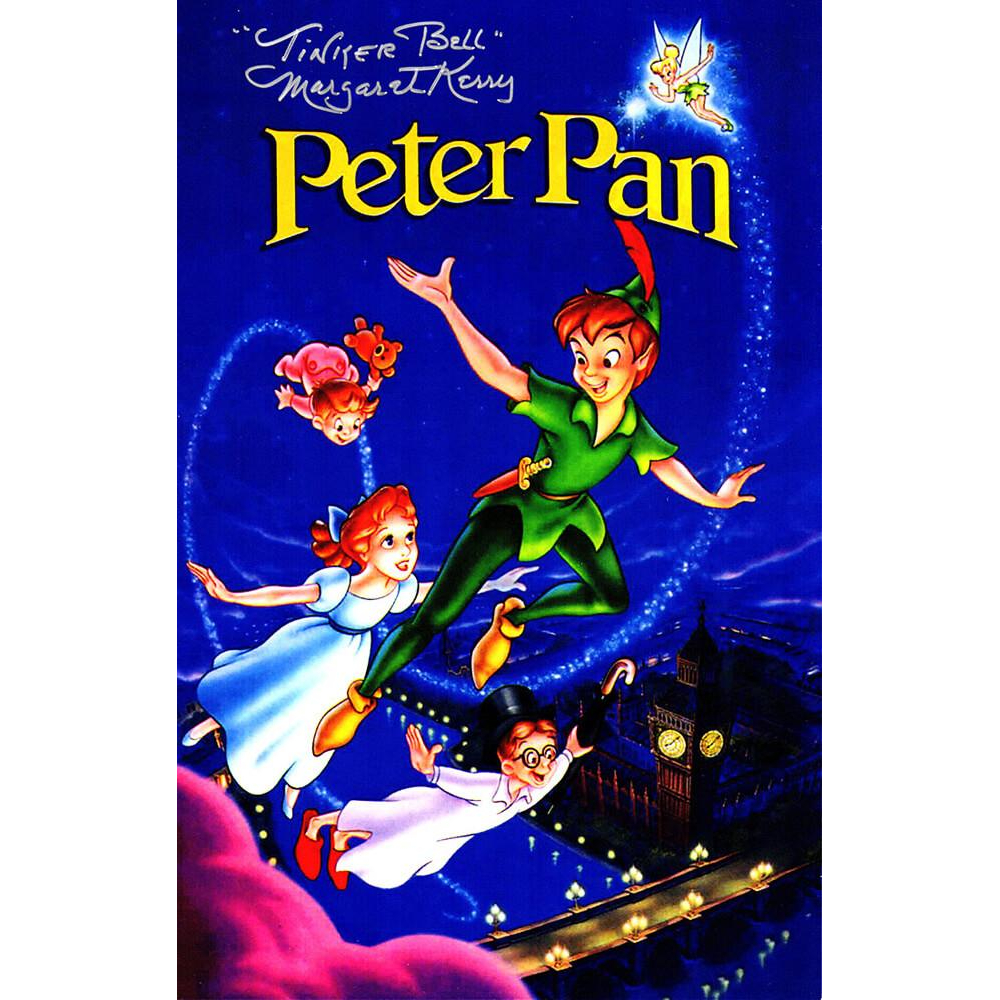 Margaret Kerry Signed "Peter Pan" 11x17 Poster Inscribed "Tinker Bell ...