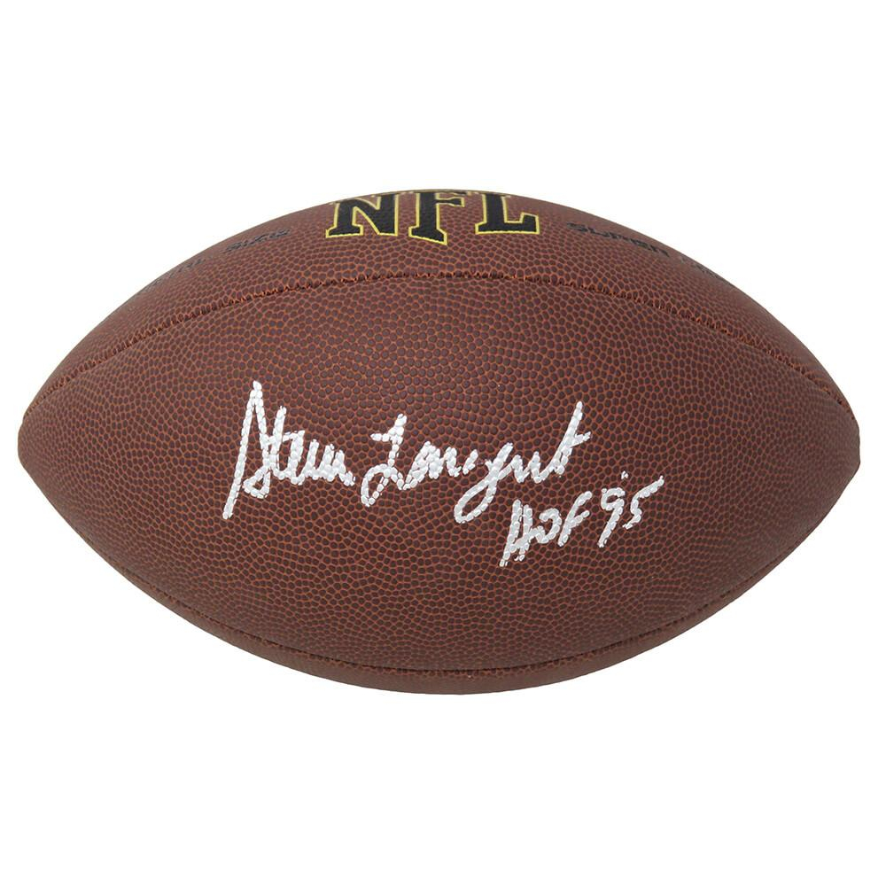 Steve Largent Signed NFL Football Inscribed "HOF '95" (Schwartz ...