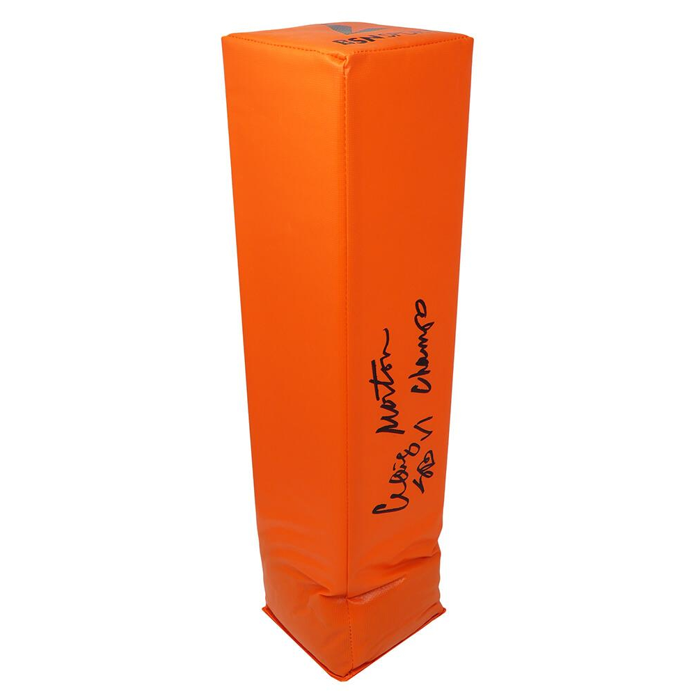 Craig Morton Signed End Zone Pylon Inscribed "SB VI Champs" (Schwartz ...