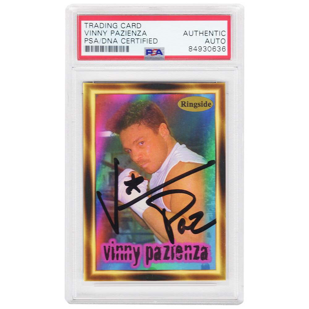 Vinny Pazienza Signed 1996 Ringside #24 (PSA) | Pristine Auction