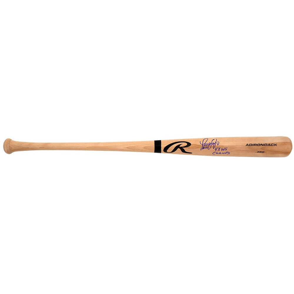 Luis Sojo Signed Rawlings Adirondack Pro Baseball Bat Inscribed "4x WS ...