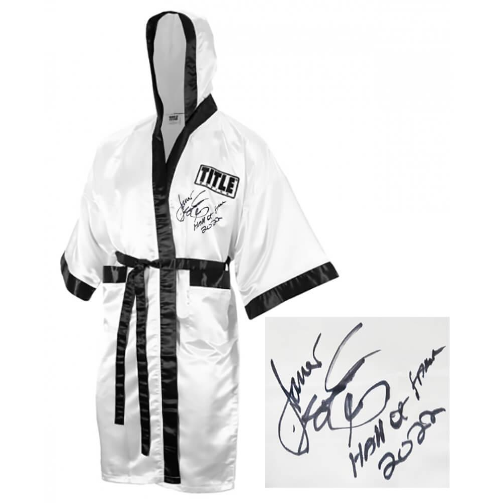 James Toney Signed Title Boxing Robe Inscribed "Hall of Fame 2022 ...