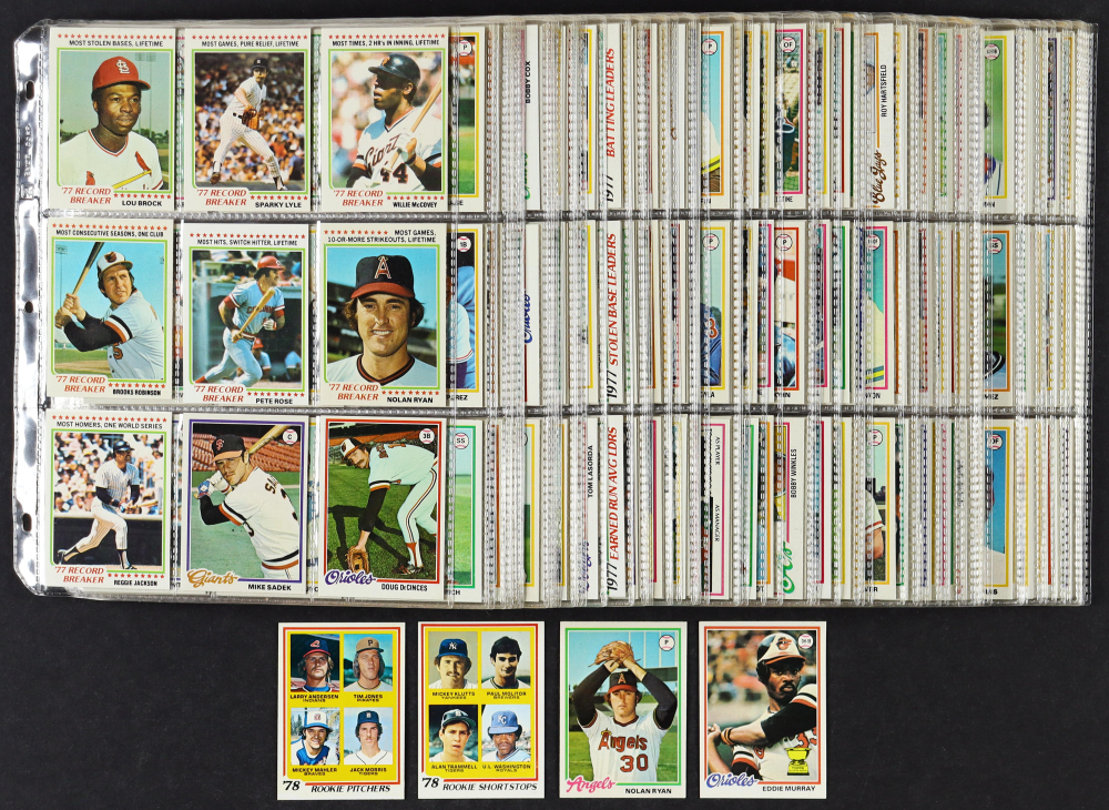 1978 Topps Baseball Complete Set of (726) Cards with Eddie Murray #36 ...