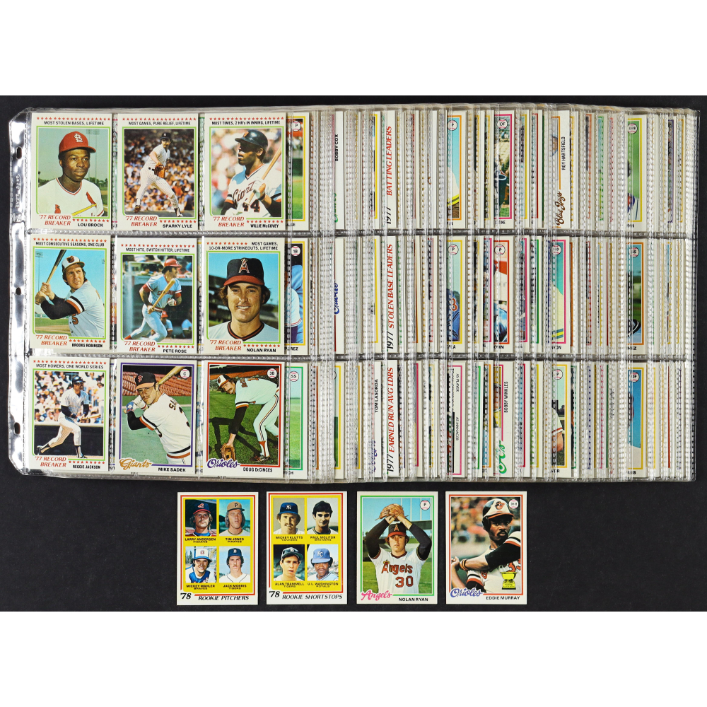 1978 Topps Baseball Complete Set Of (726) Cards With Eddie Murray #36
