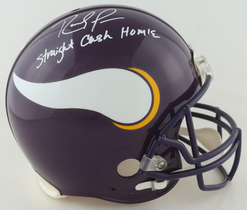 Randy Moss Signed Vikings Full-Size Authentic Helmet Inscribed ...