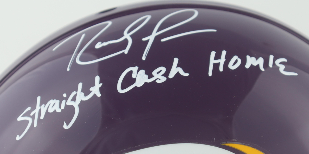 Randy Moss Signed Vikings Full-Size Authentic Helmet Inscribed ...