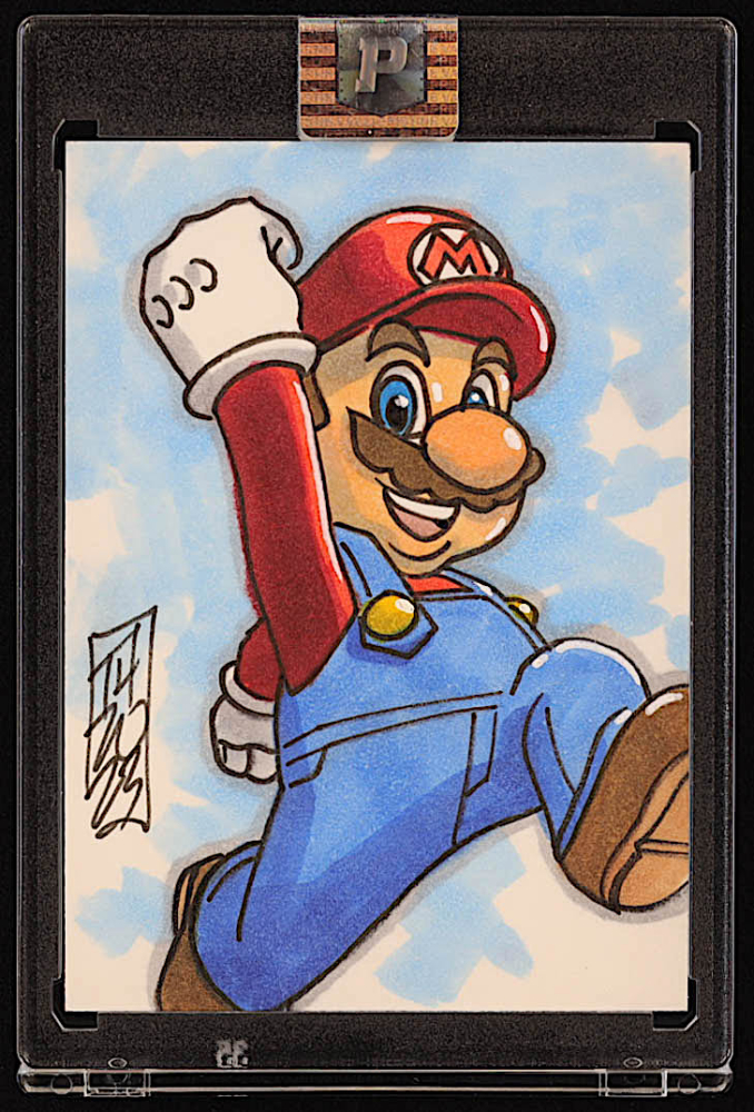 Mario | Super Mario Bros. | Original Art Sketch Card by Tom Hodges (1/1 ...