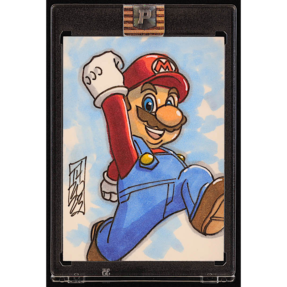 Mario | Super Mario Bros. | Original Art Sketch Card by Tom Hodges (1/1 ...