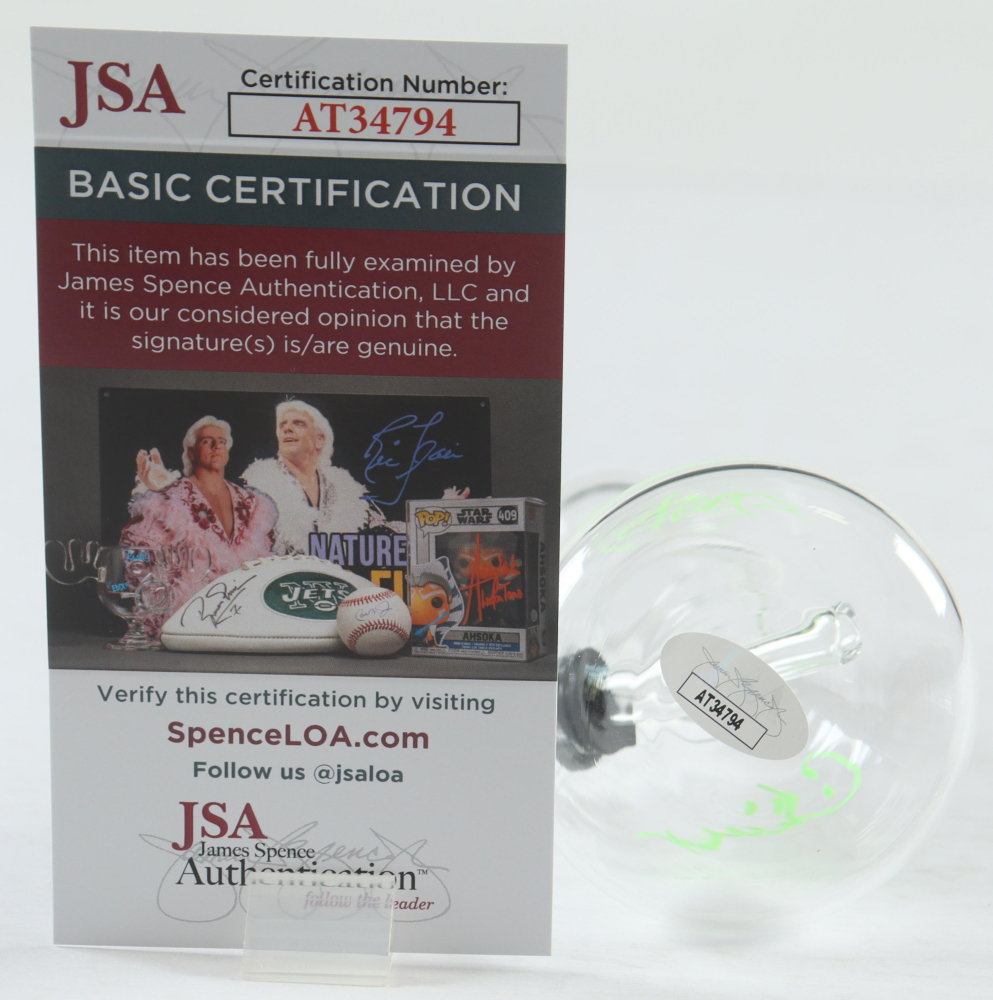 Cheech Marin & Tommy Chong Signed Glass Bong (JSA) | Pristine Auction