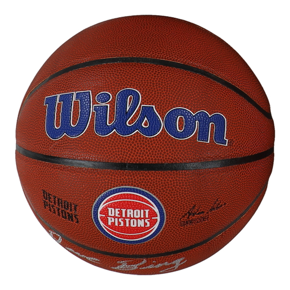 Dave Bing Signed Pistons Logo Game Ball Series Basketball Inscribed "H ...