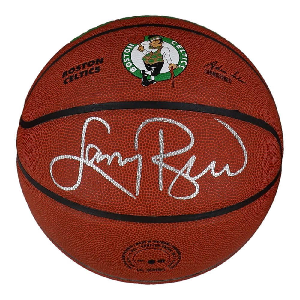 Larry Bird Signed Celtics Logo NBA Basketball (Schwartz & Bird ...