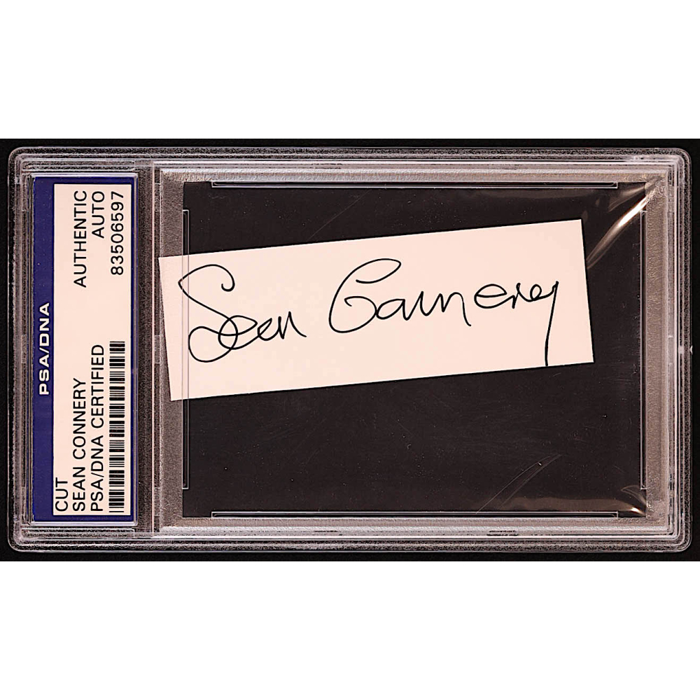 Sean Connery Signed Cut (PSA) | Pristine Auction