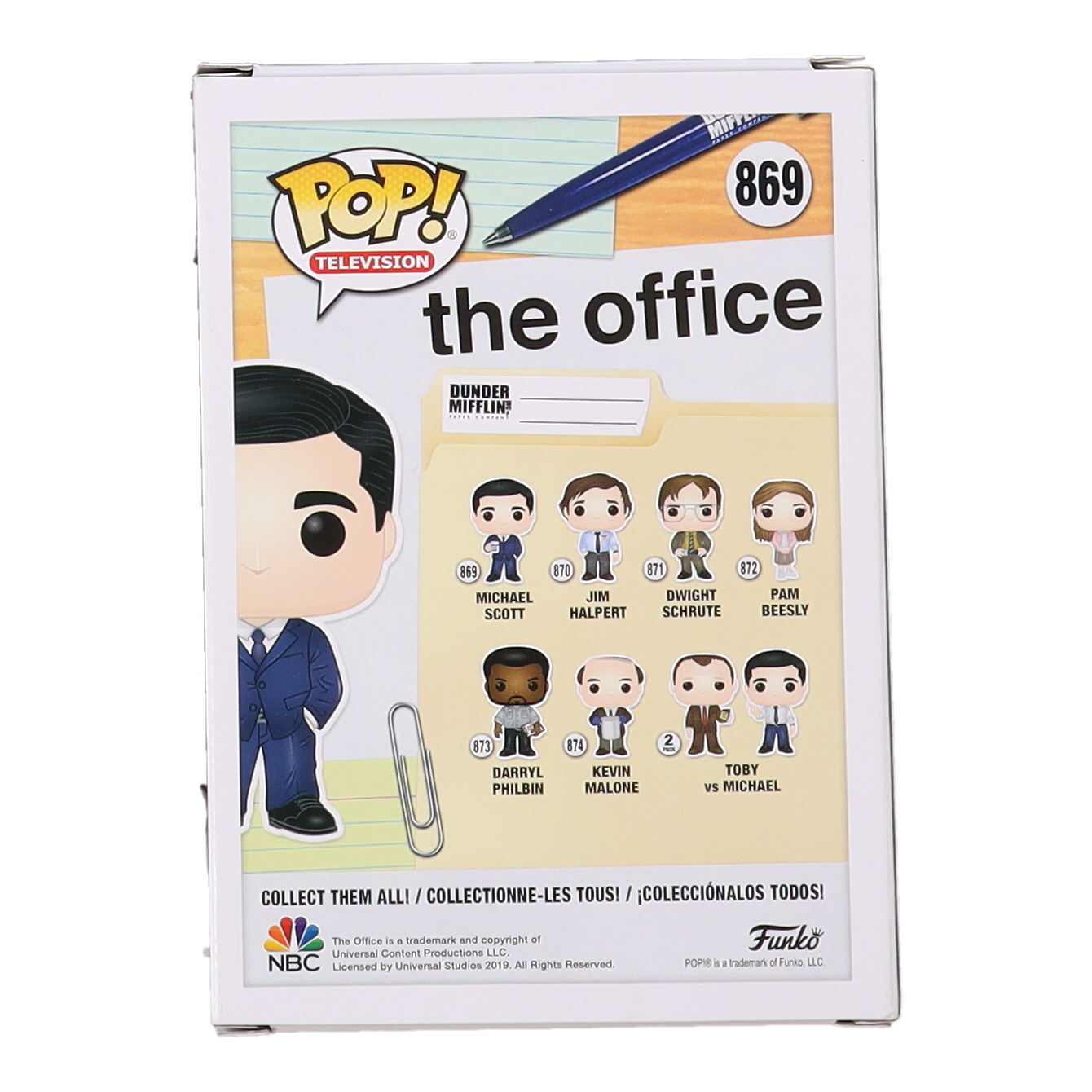 Steve Carell Signed "The Office" #869 Michael Scott Funko Pop! Vinyl ...