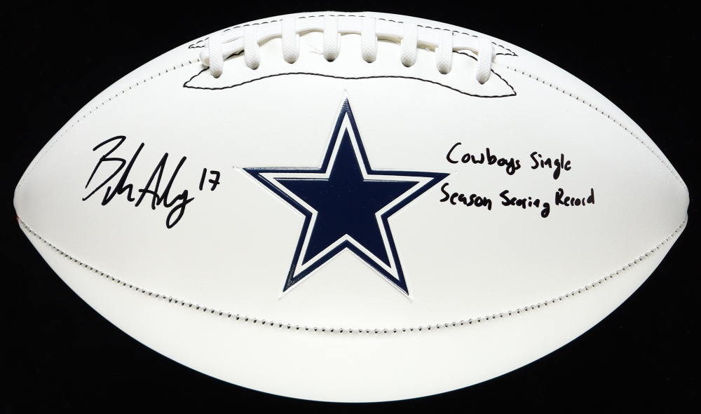 Brandon Aubrey Signed Cowboys Logo Football Inscribed "Cowboys Single ...