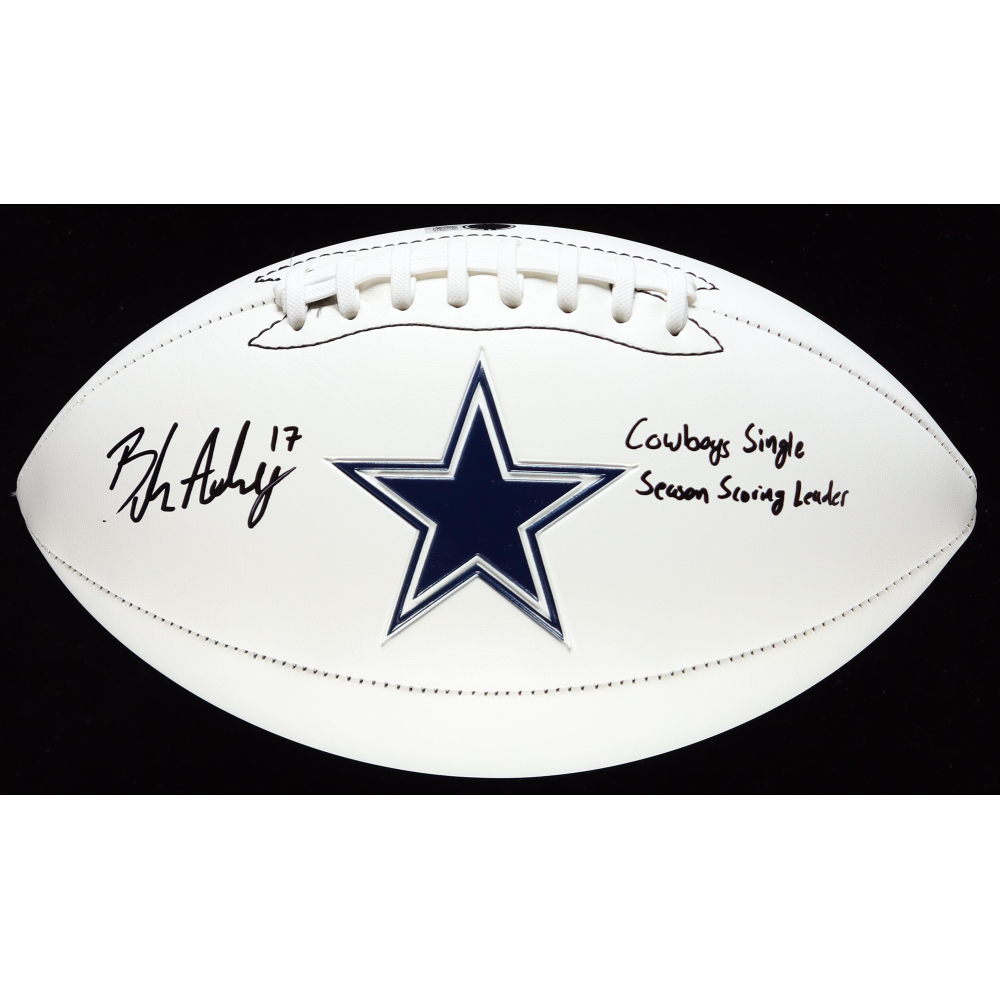 Brandon Aubrey Signed Cowboys Logo Football Inscribed "Cowboys Single ...