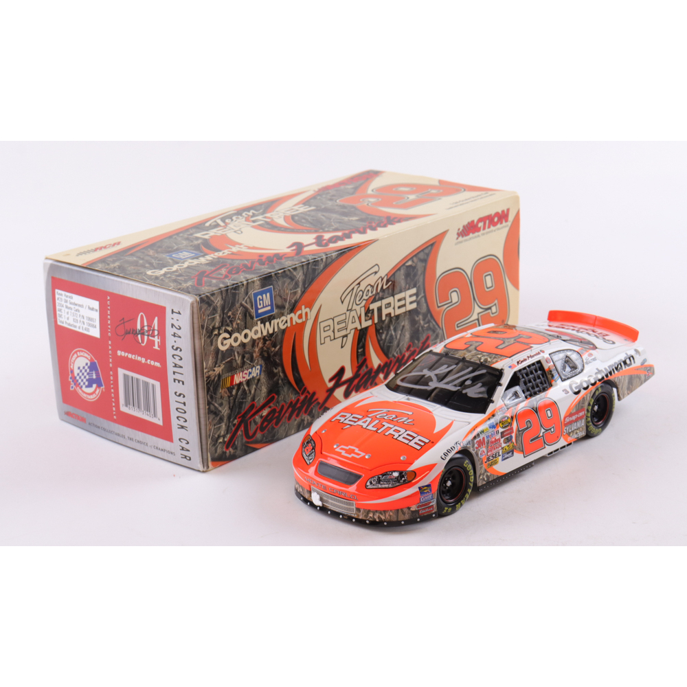 Kevin Harvick Signed LE #29 GM Goodwrench | Realtree 2004 Monte Carlo 1:24 Die-Cast Car (PA ...