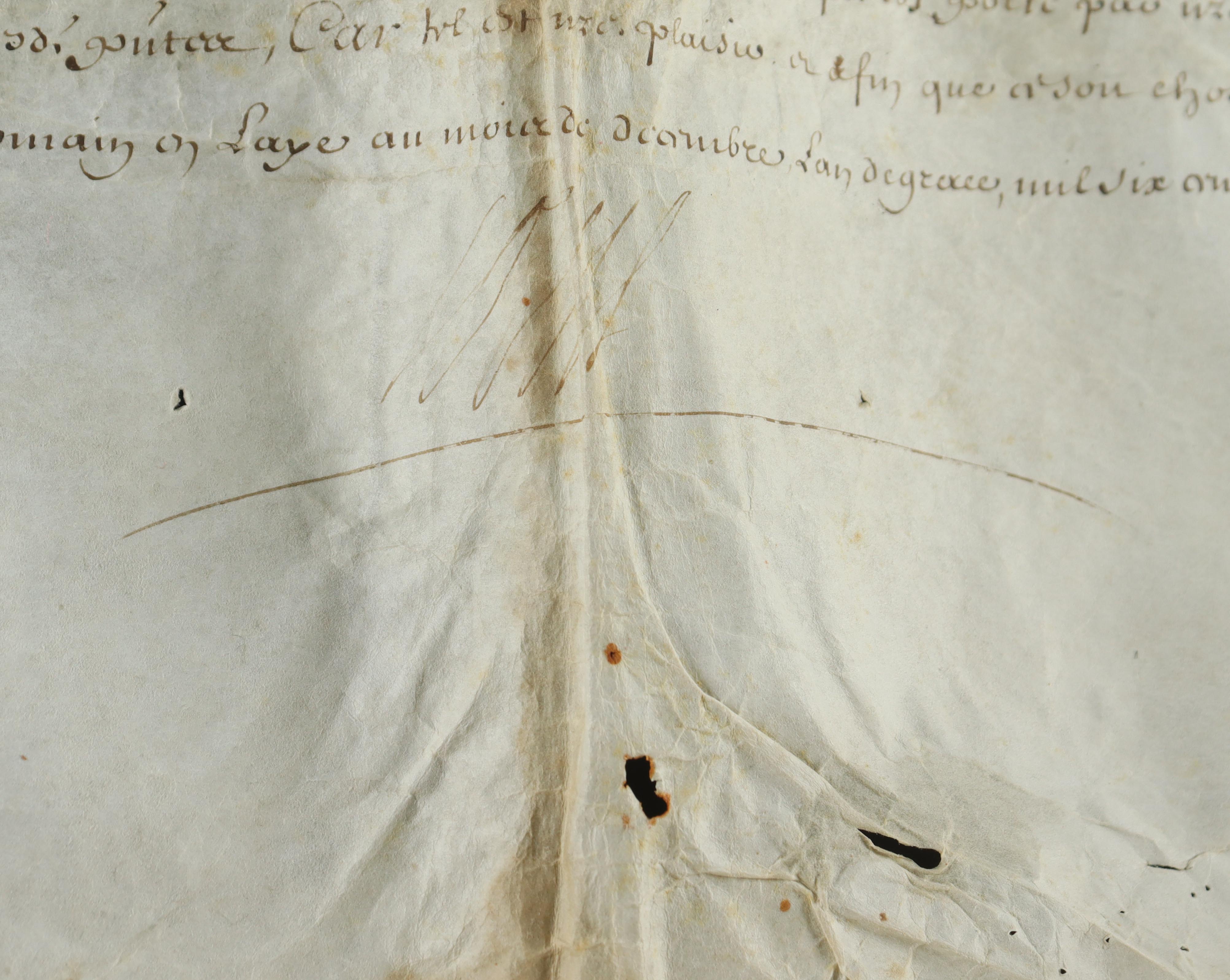 King Louis XIV Signed Original Vintage 1676 Document (JSA) | Pristine ...