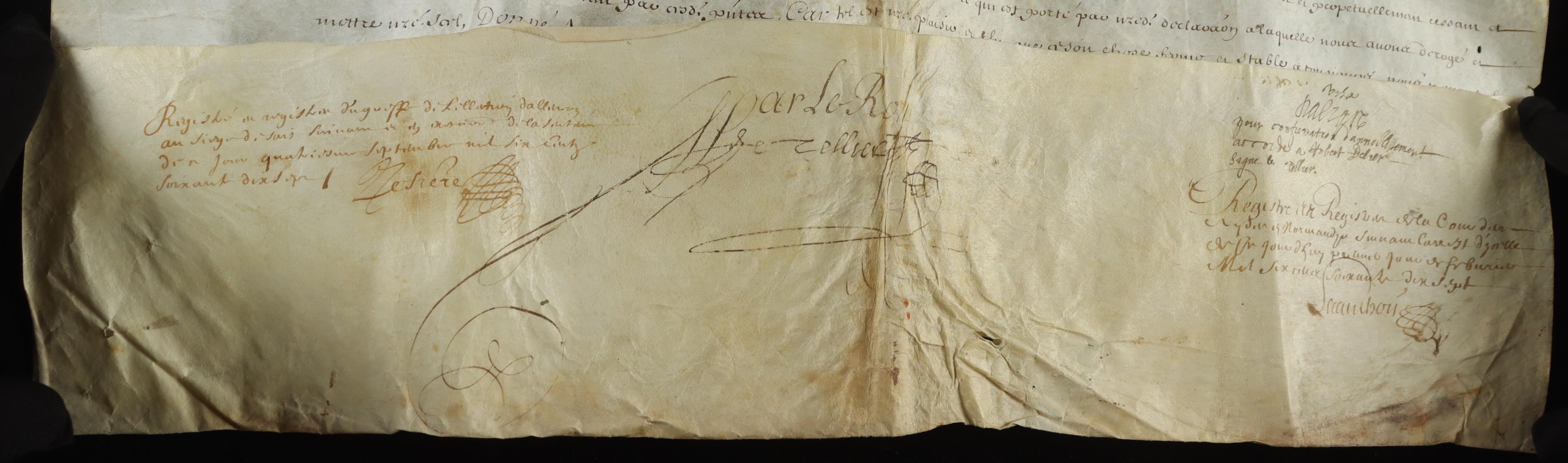 King Louis XIV Signed Original Vintage 1676 Document (JSA) | Pristine ...
