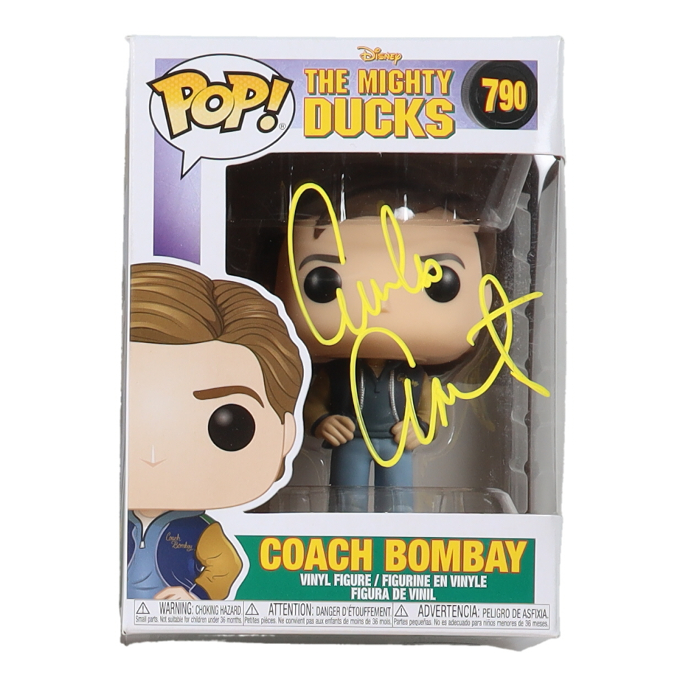 Emilio Estevez Signed "The Mighty Ducks" #790 Coach Bombay Funko Pop ...