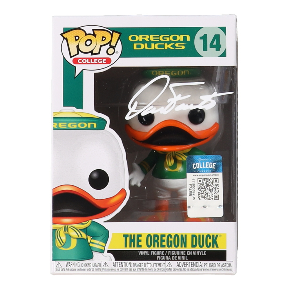 Dan Fouts Signed Oregon Ducks #14 The Oregon Duck Funko Pop! Vinyl ...
