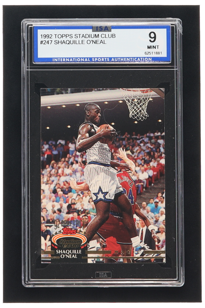 Shaquille O'Neal 1992-93 Stadium Club #247 RC (ISA 9) | Pristine Auction