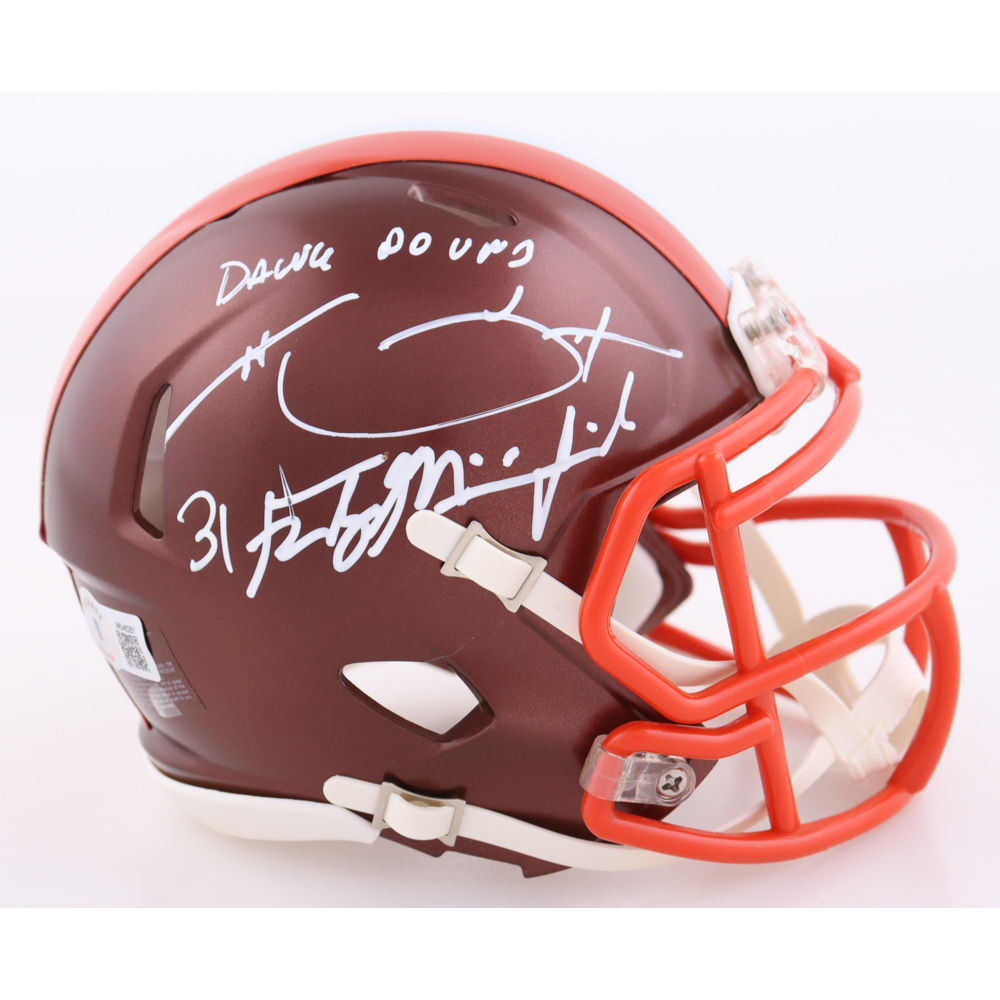 Hanford Dixon & Frank Minnifield Signed Browns Speed Mini Helmet ...
