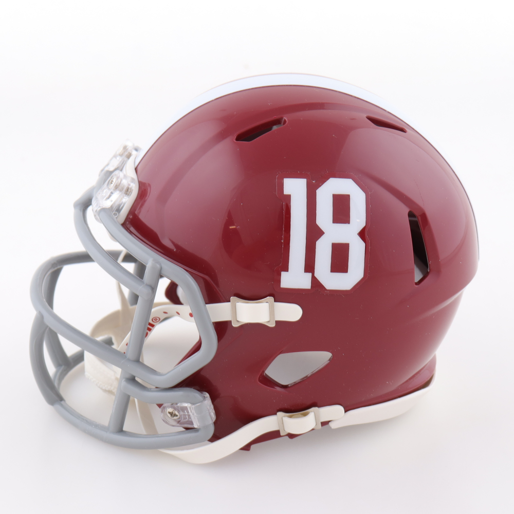 Jalen Milroe Signed Alabama Crimson Tide Speed Mini Helmet (Fanatics ...