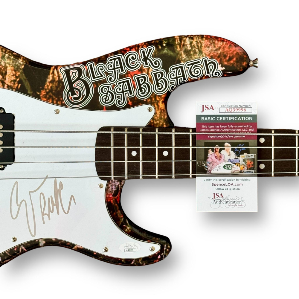 Geezer Butler Signed Custom "Black Sabbath" P-Bass Style Guitar (JSA ...