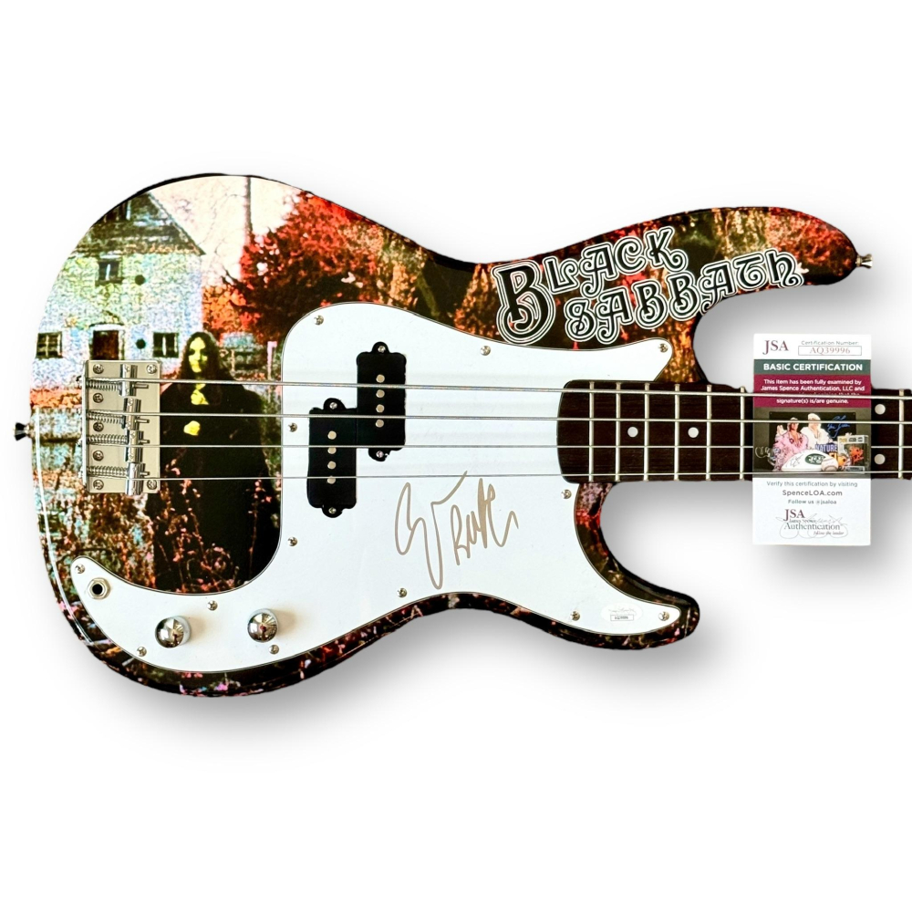 Geezer Butler Signed Custom "Black Sabbath" P-Bass Style Guitar (JSA ...