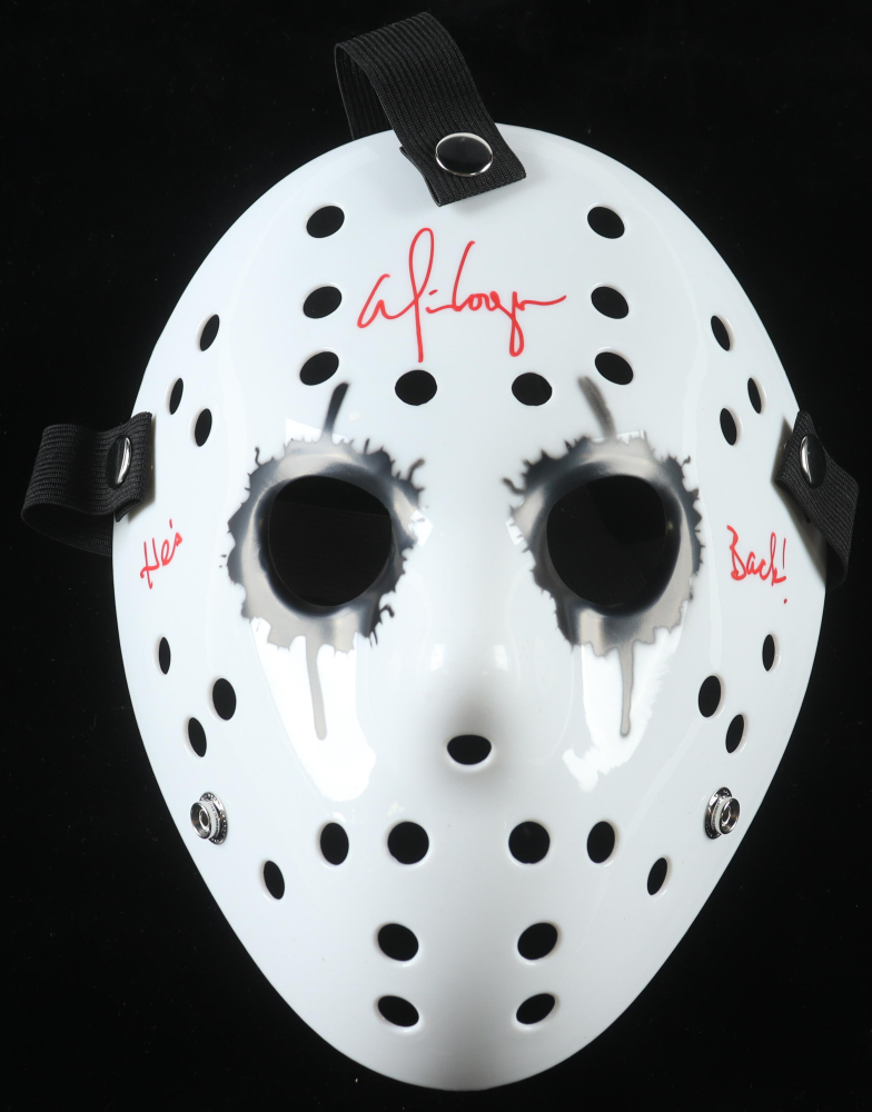 Alice Cooper Signed Custom "Friday the 13th" Jason Mask Inscribed "He's ...