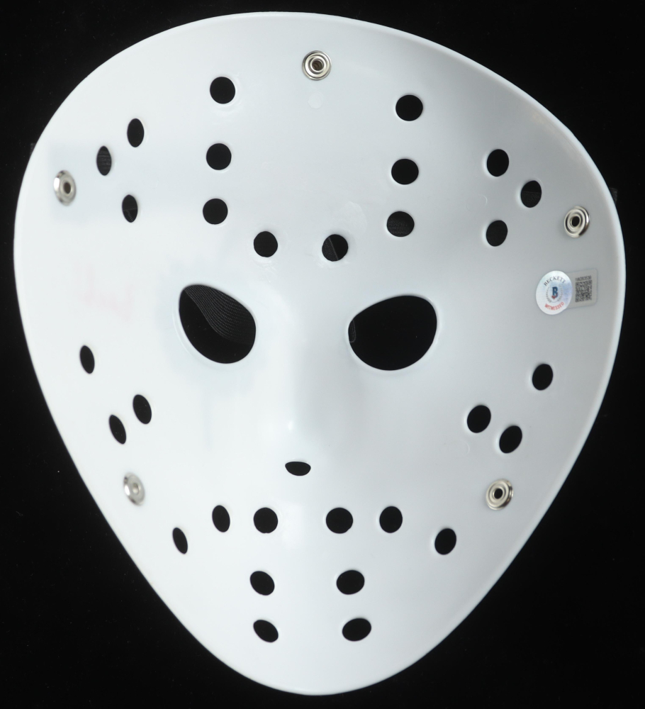 Alice Cooper Signed Custom "Friday the 13th" Jason Mask Inscribed "He's ...