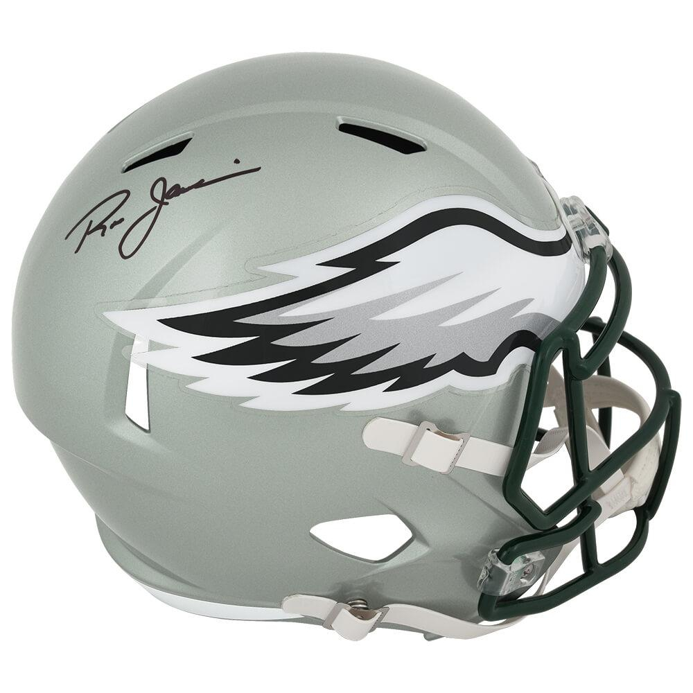 Ron Jaworski Signed Eagles Full-Size Flash Alternate Speed Helmet ...