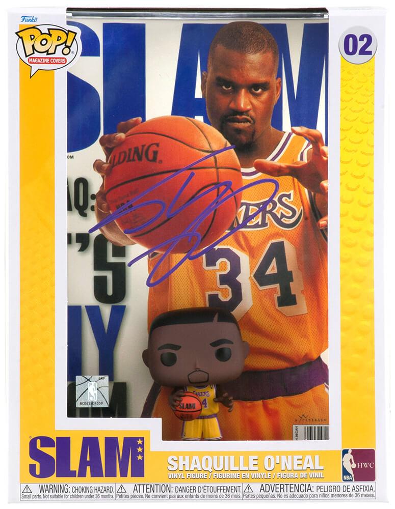 Shaquille O'Neal Signed Lakers #02 SLAM Funko Pop! NBA Cover Vinyl Figure (Schwartz) | Pristine ...
