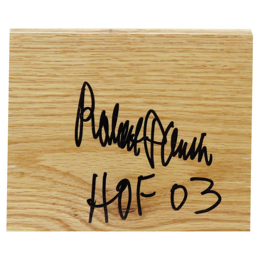 Robert Parish Signed 5x6 Floor Piece Inscribed "HOF 03" (Schwartz ...