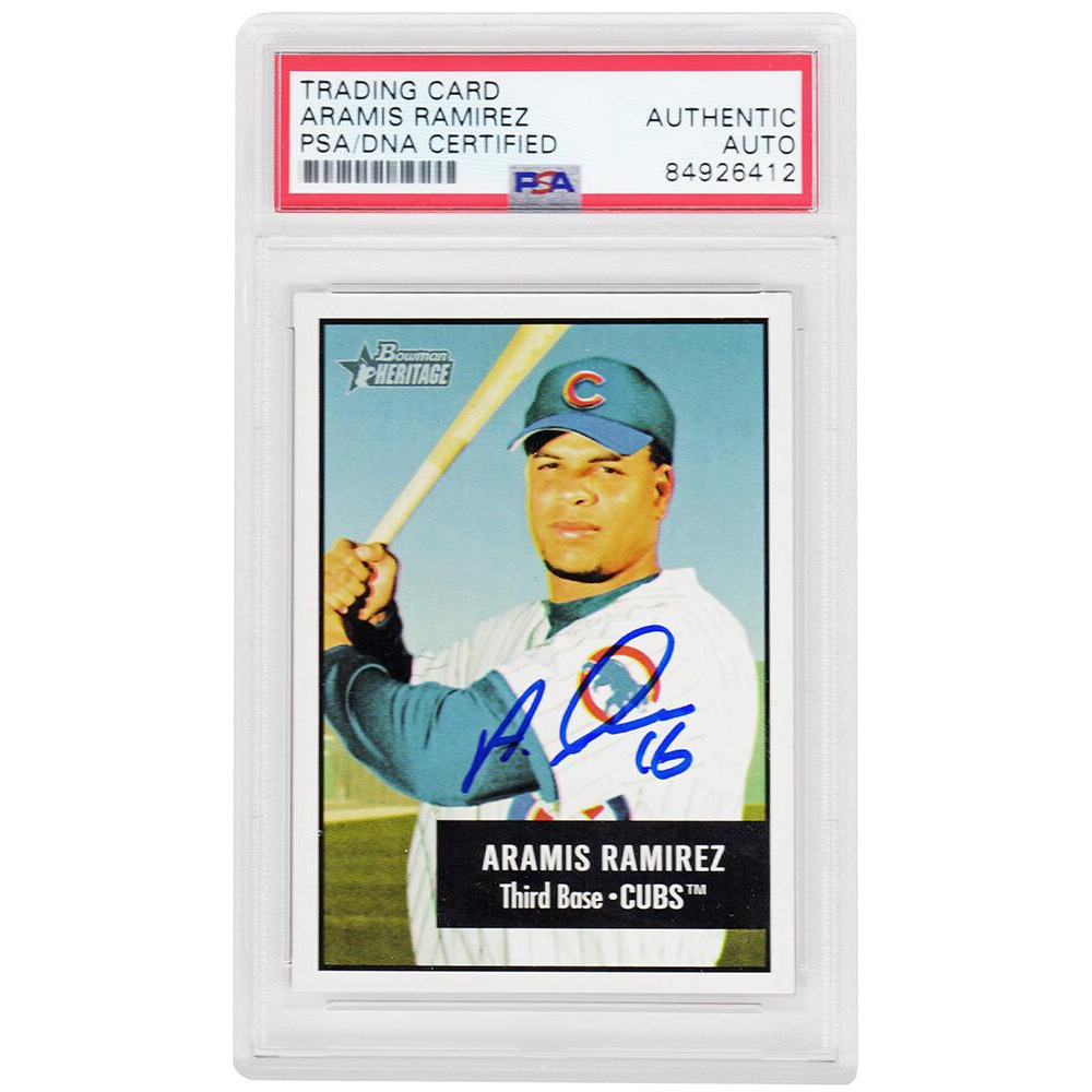 Aramis Ramirez Signed 2003 Bowman Heritage #87 (PSA) | Pristine Auction