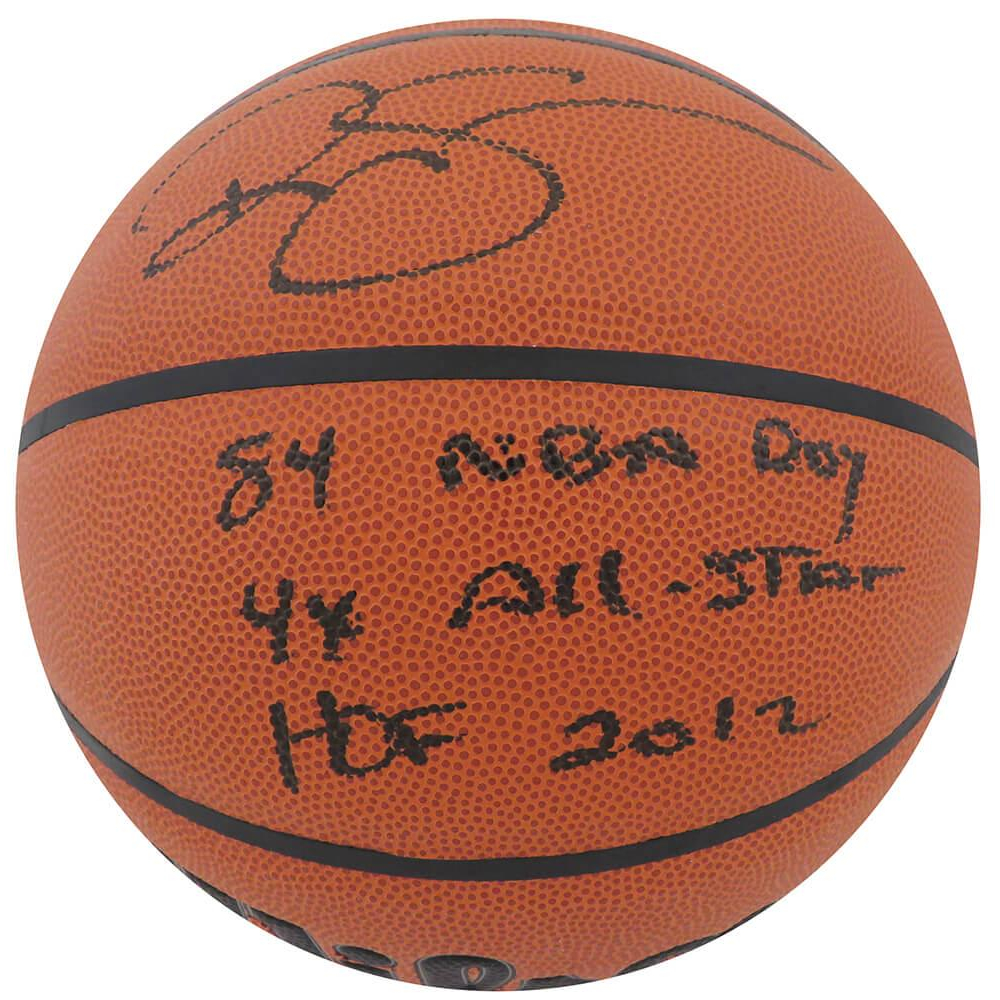 Ralph Sampson Signed NBA Basketball with (3) Career Stat Inscriptions ...